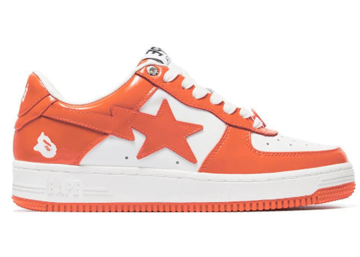 Bape Sta Patent Leather Orange White – Xo Gang Brazil